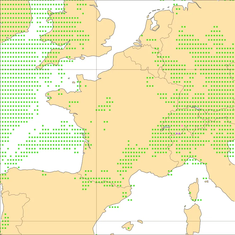 Carte radar pluie en direct France - Carte ECMWF